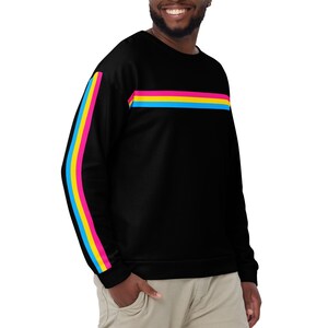 Pansexual Pride Sweatshirt, Retro Pan Pride Sweater, Pansexual Flag ...