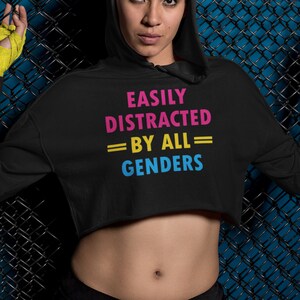 Pansexual Pride Hoodie, Cropped Hoodie, Pansexual Hoodie, Pan Pride ...