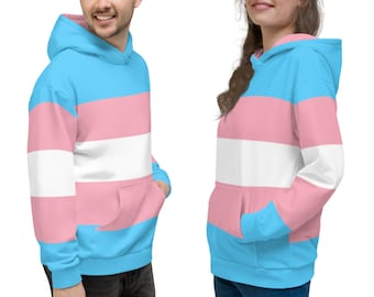 Trans Flag Hoodie - Etsy