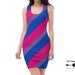 Bisexual Pride Dress, Bi Pride Flag Bodycon Dress, Bisexual Flag ...