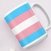 15 Oz Transgender Flag Mug, Transgender Gift, Trans Pride Mug, Trans ...