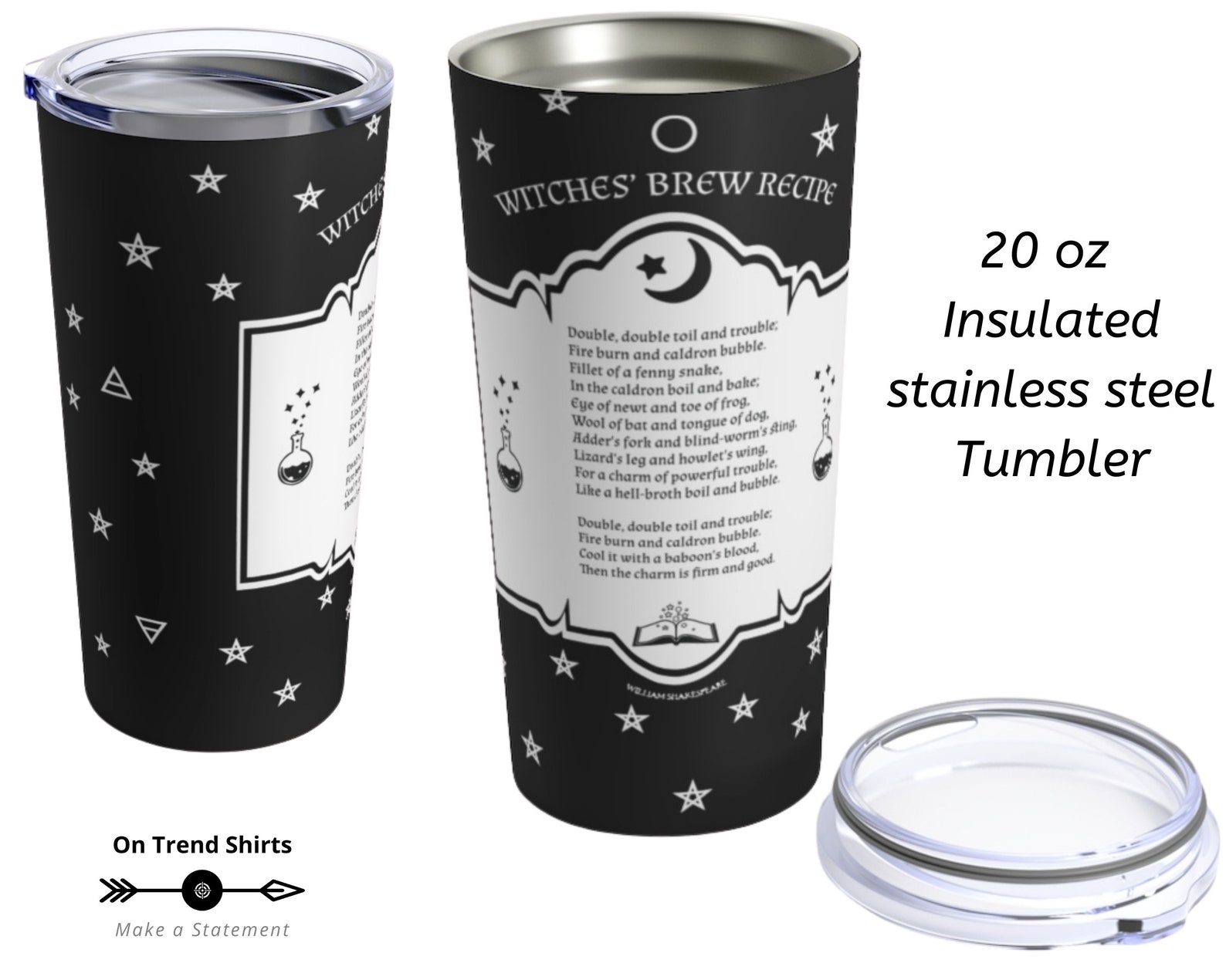 Double Double Toil and Trouble Macbeth Witches Chant Poem - Etsy