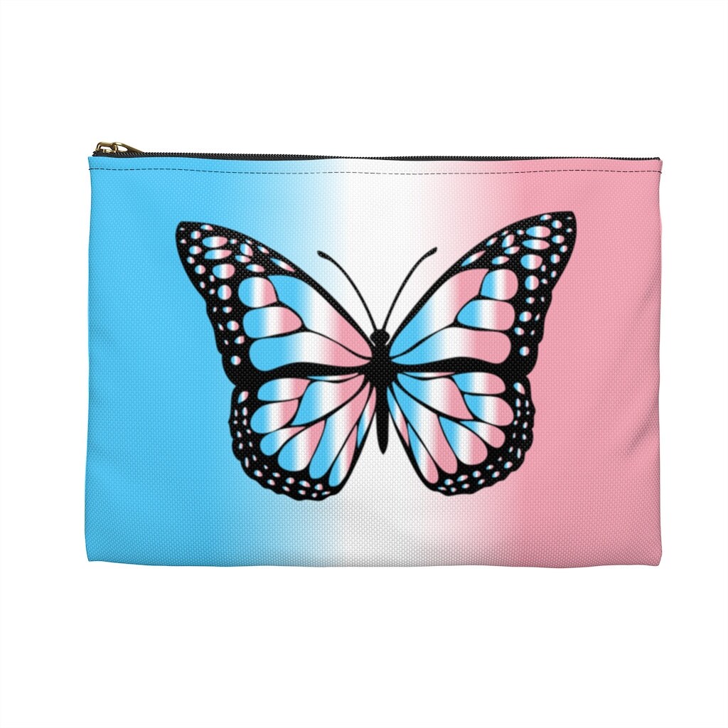 Transgender Zipper Pouch Trans Pride Makeup Bag Monarch | Etsy
