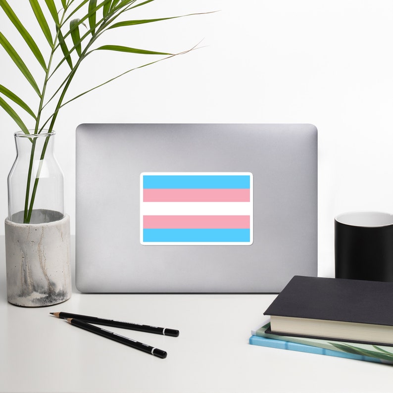Transgender Flag Sticker, Trans Pride Stickers, Laptop Stickers, Trans ...