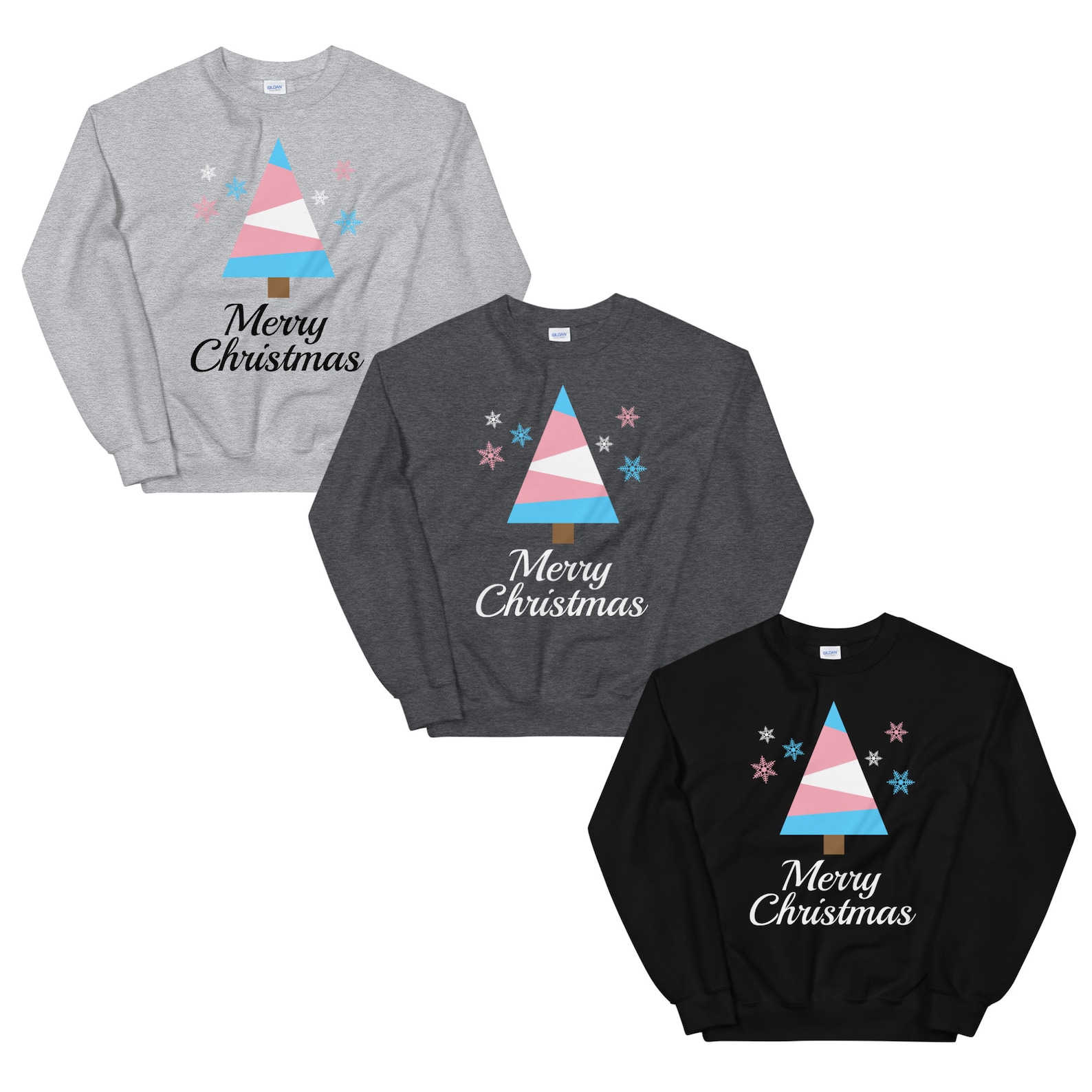 Transgender Christmas Jumper, Trans Pride Christmas Sweater, Trans Flag ...