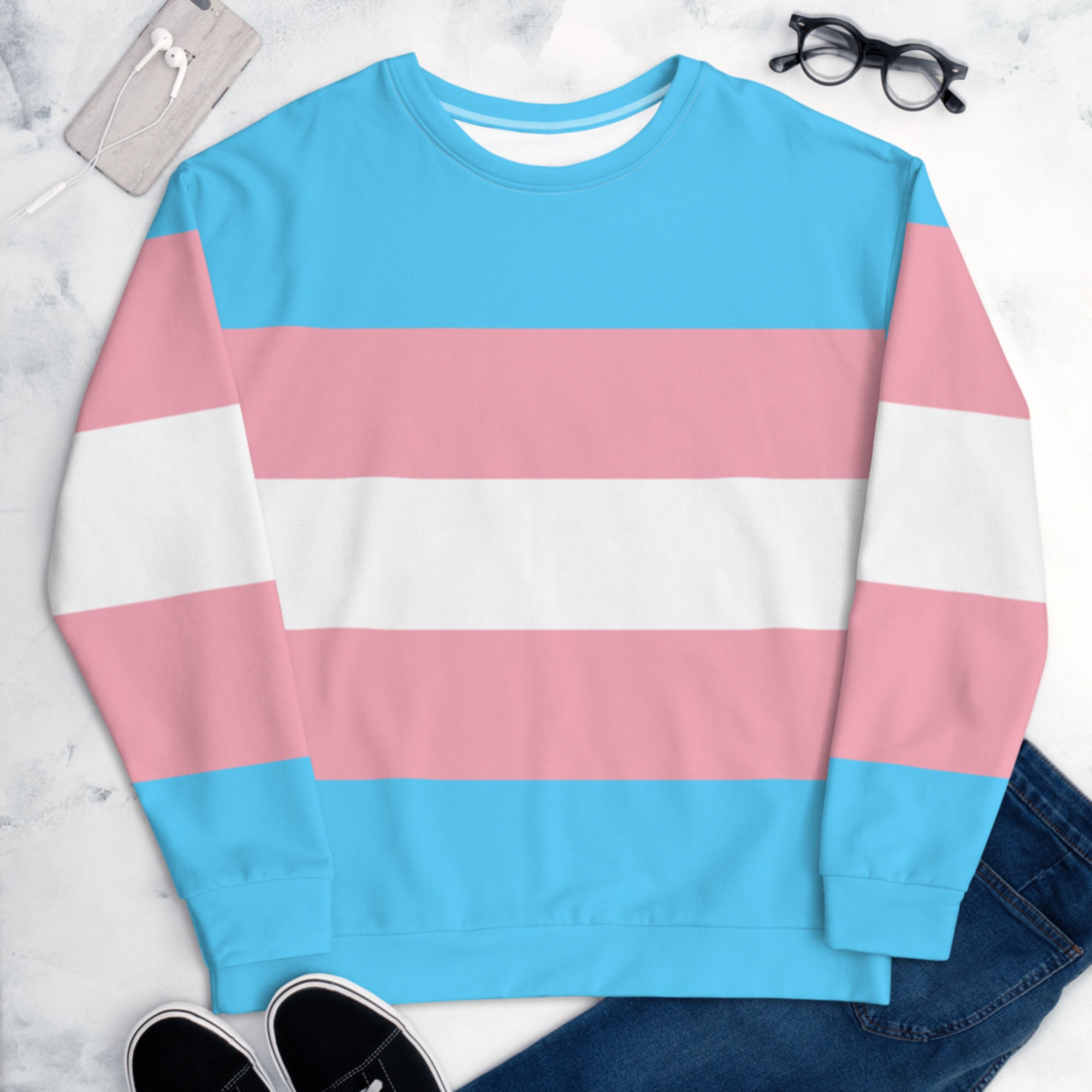 Transgender Sweatshirt Trans Pride Sweater Trans Pride Flag | Etsy