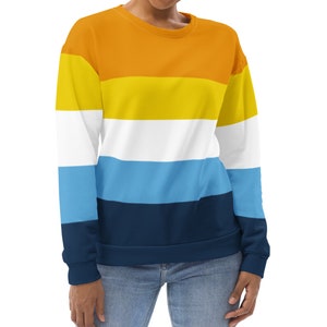 Aroace Sunset Flag Sweatshirt, Aro Ace Sweater, Aroace Pride Clothing ...
