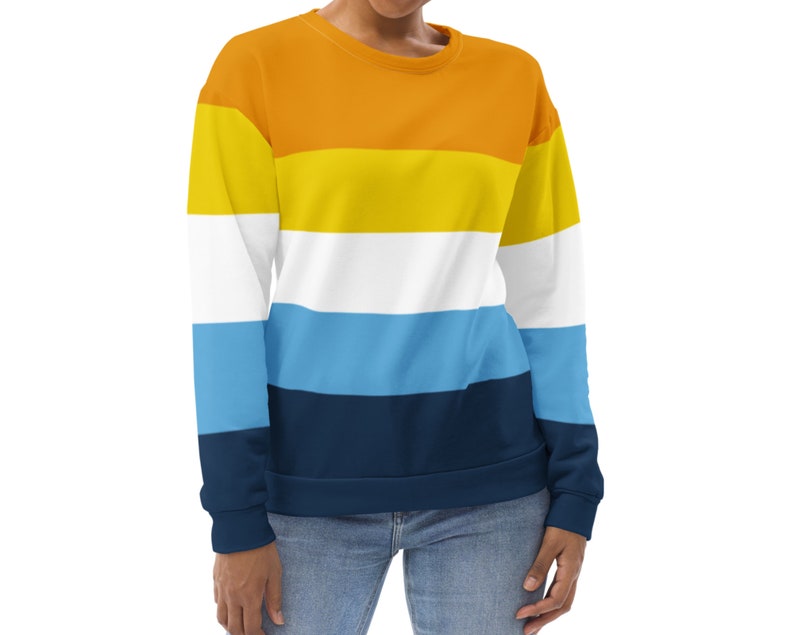 Aroace Sunset Flag Sweatshirt, Aro Ace Sweater, Aroace Pride Clothing ...
