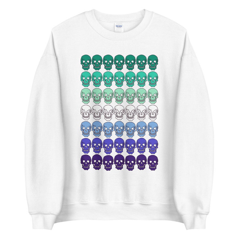 MLM Flag Skulls Halloween Sweatshirt Halloween Pride - Etsy