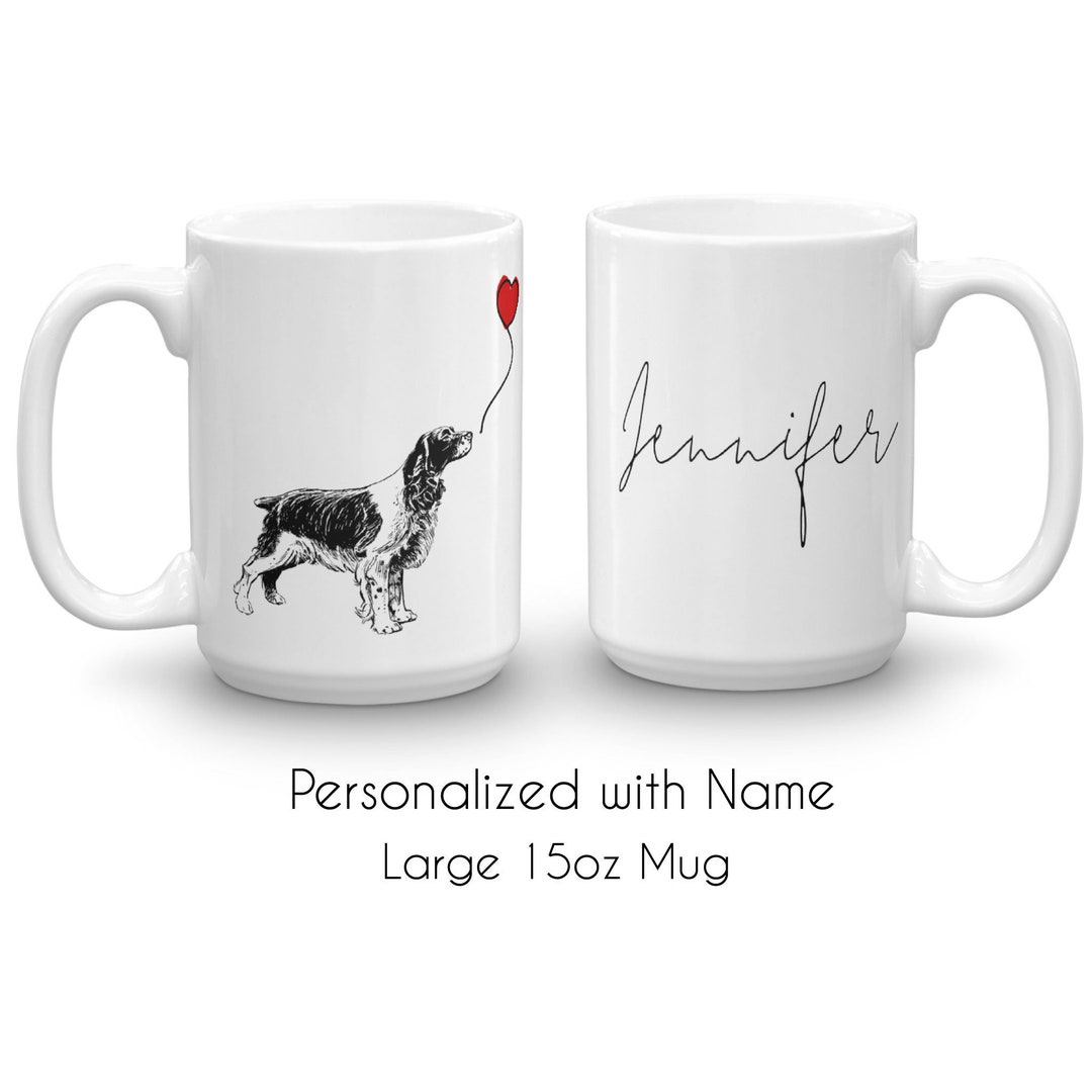 Personalized Springer Spaniel Mug, English Springer Spaniel Gifts ...