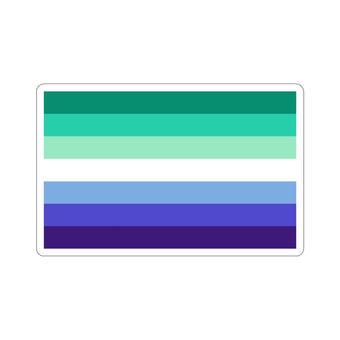 Male Gay Pride Flag Sticker Blue Gay Flag Stickers Male | Etsy