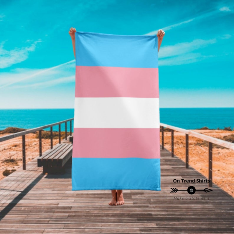 Transgender Flag Beach Towel Transgender Gifts FTM - Etsy UK