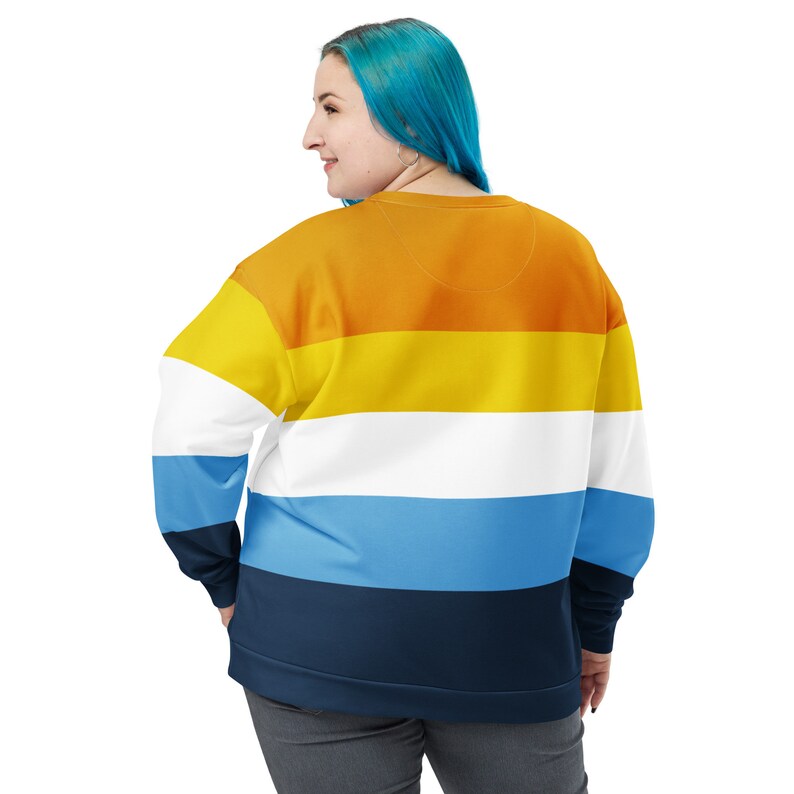 Aroace Sunset Flag Sweatshirt, Aro Ace Sweater, Aroace Pride Clothing ...