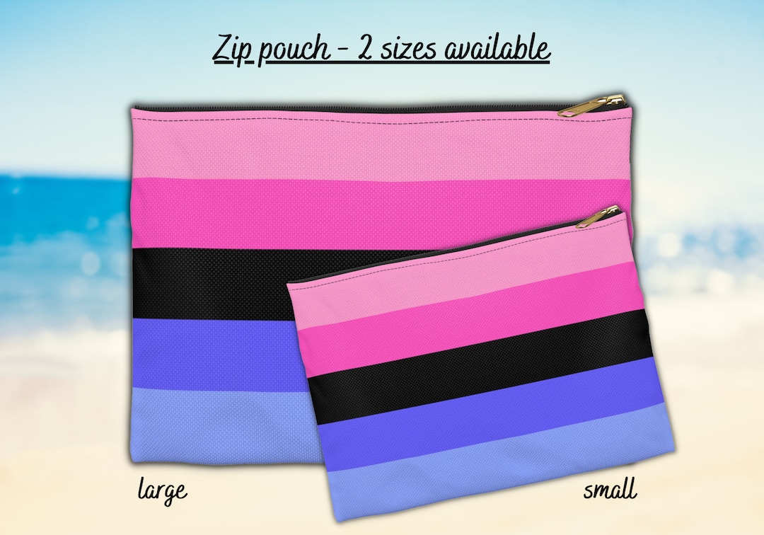 Omnisexual Flag Zipper Pouch Omni Pride Zip Bag Zippered Omnisexual Bag ...