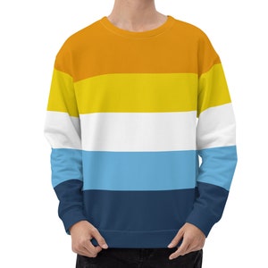 Aroace Sunset Flag Sweatshirt, Aro Ace Sweater, Aroace Pride Clothing ...