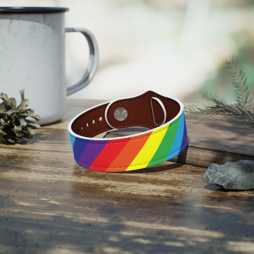 LGBT Wristband LGBT Pride Bracelet Rainbow Pride Flag - Etsy