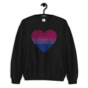 Bisexual Heart Sweatshirt, Bisexual Sweater, Bisexual Clothing ...