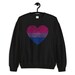 Bisexual Heart Sweatshirt, Bisexual Sweater, Bisexual Clothing ...