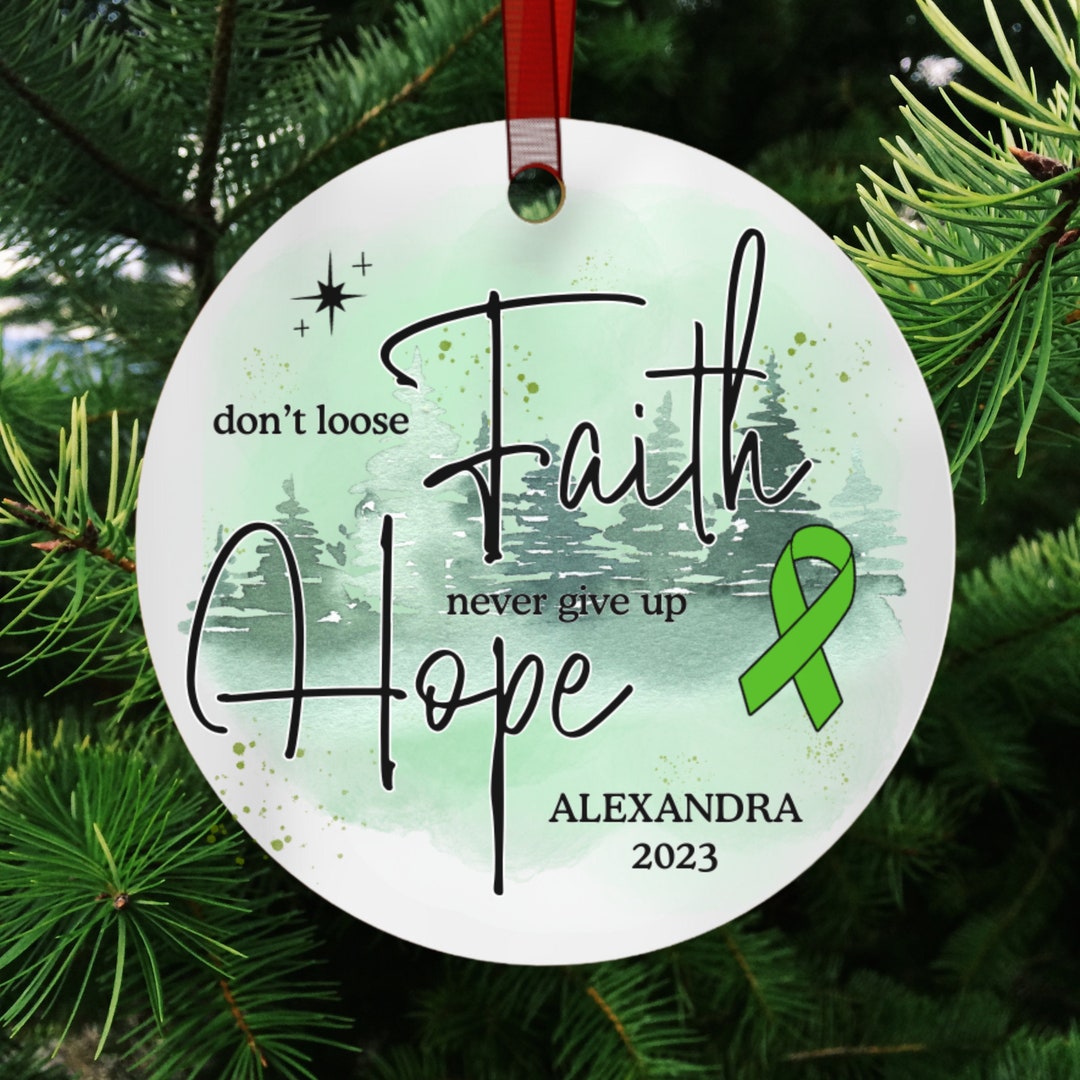 Personalized Gallbladder Cancer Ornament, Cancer Support Gifts, Faith ...