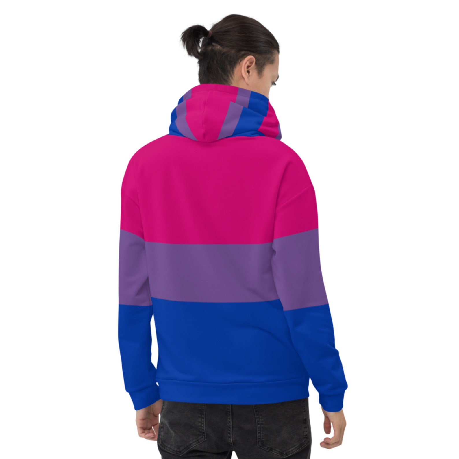 Bisexual Hoodie Bi Hoodie Bisexual Flag Colors Bi Pride Etsy