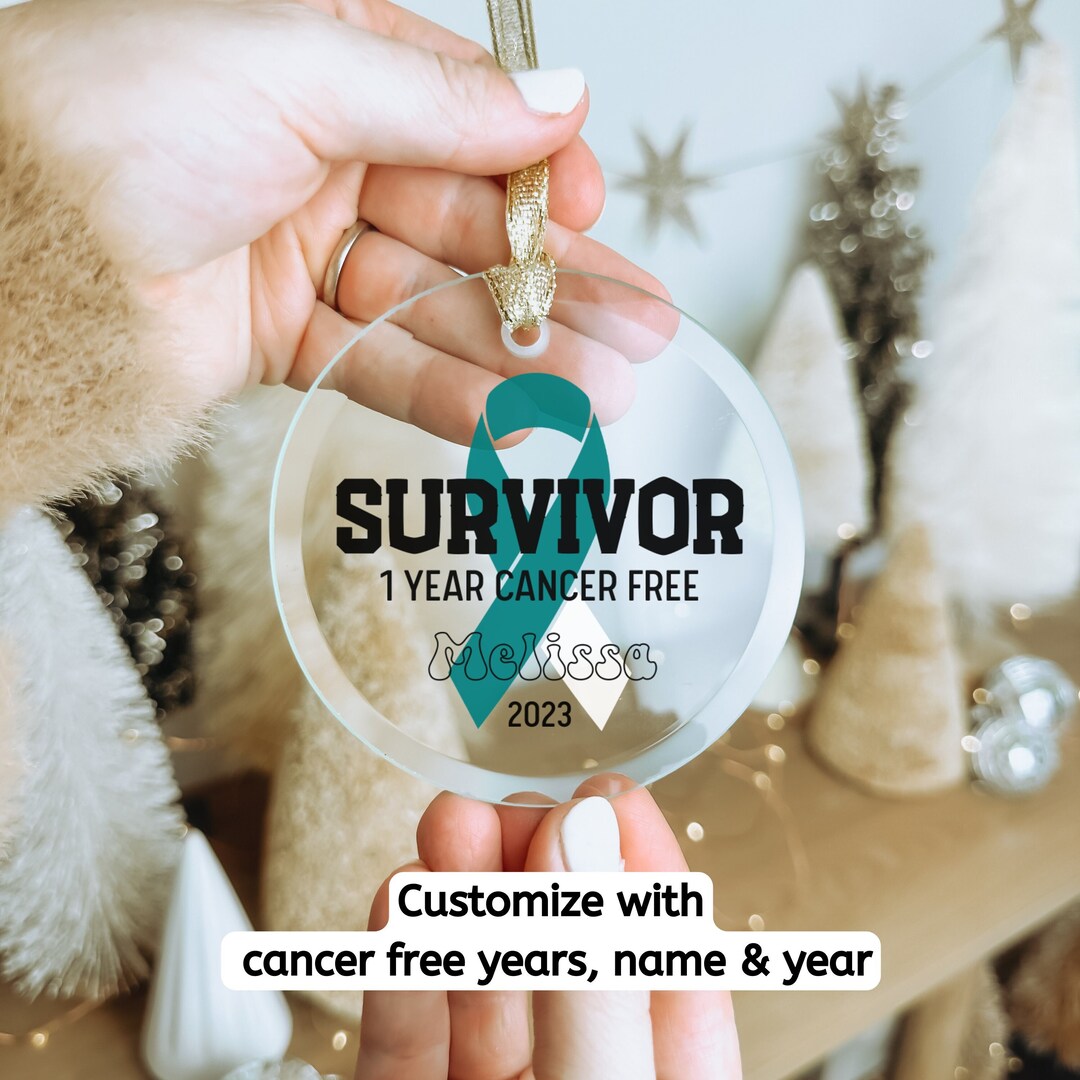 Custom Cervical Cancer Survivor Ornament, Customized Cervical Cancer ...