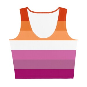 Lebian Crop Top, Cropped Lesbian Pride Tank, Gay Pride Tank Top ...