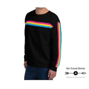 Pansexual Pride Sweatshirt, Retro Pan Pride Sweater, Pansexual Flag ...