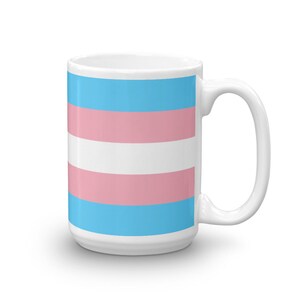 15 Oz Transgender Flag Mug, Transgender Gift, Trans Pride Mug, Trans ...
