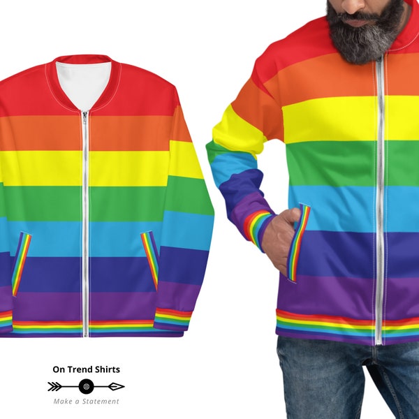 Rainbow Jacket - Etsy