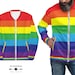 Rainbow Flag Jacket, Gay Pride Jacket, Lightweight Bomber Jacket ...