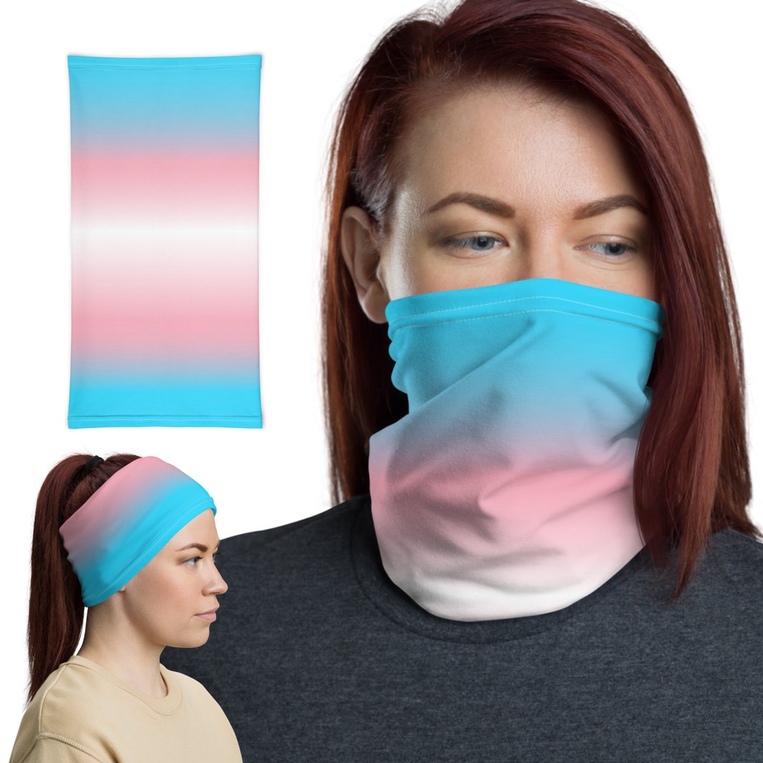 Trans Pride Scarf, Trans Scarf, Trans Pride Flag Tube Scarf ...
