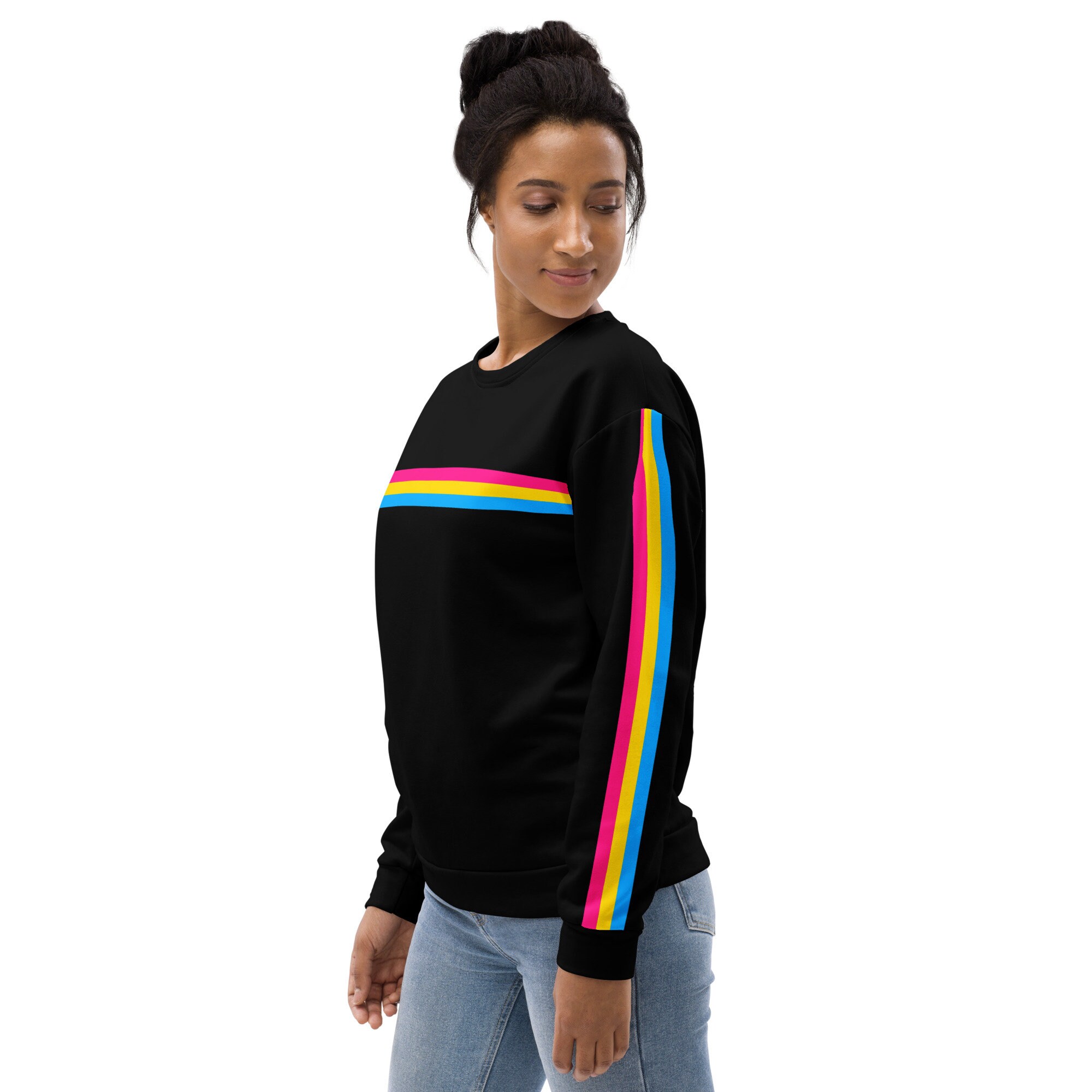 Pansexual Pride Sweatshirt, Retro Pan Pride Sweater, Pansexual Flag ...