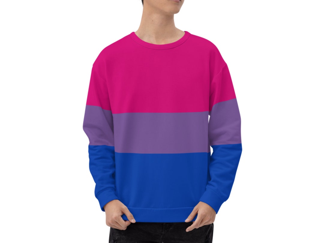 Bisexual Pride Flag Sweatshirt, Bi Pride Sweater, Bisexual Sweater ...