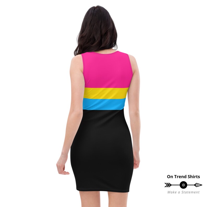 Pansexual Black Dress Pan Pride Dress Pansexual Dress | Etsy