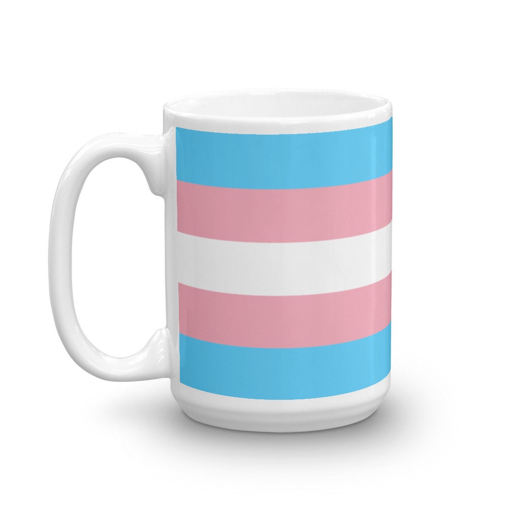 15 Oz Transgender Flag Mug Transgender T Trans Pride Mug Etsy