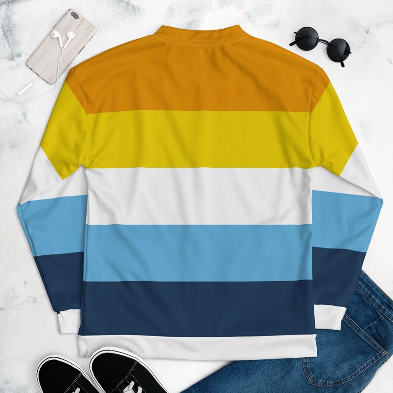 Aroace Flag Bomber Jacket, Aroace Pride Jacket, Aromantic Asexual ...