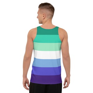 MLM Pride Flag Tank Top, MLM Pride March Wear, Gay Mlm Flag Pride ...