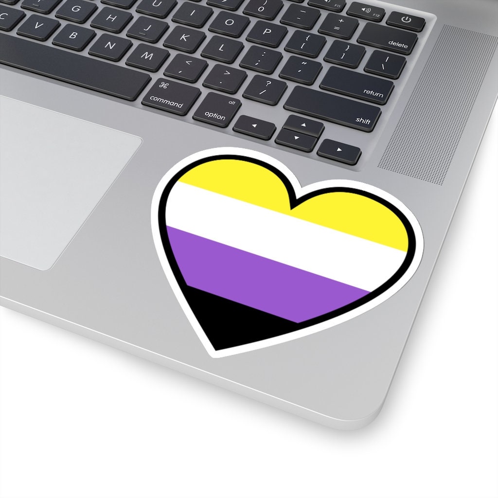 Nonbinary Sticker Non Binary Pride Stickers Nonbinary Flag - Etsy