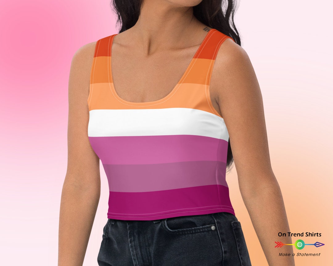 Lebian Crop Top, Cropped Lesbian Pride Tank, Gay Pride Tank Top ...