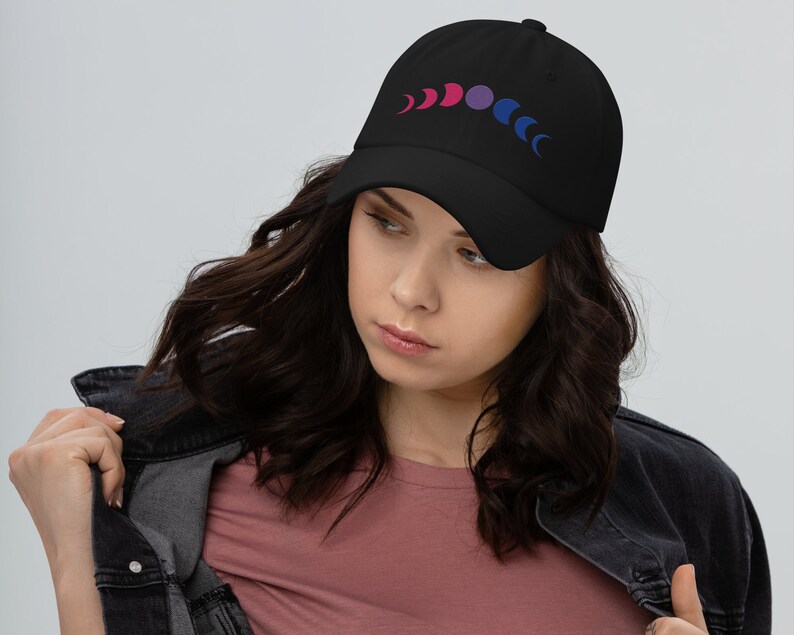 Embroidered Bi Pride Hat Subtle Bisexual Hat Celestial - Etsy