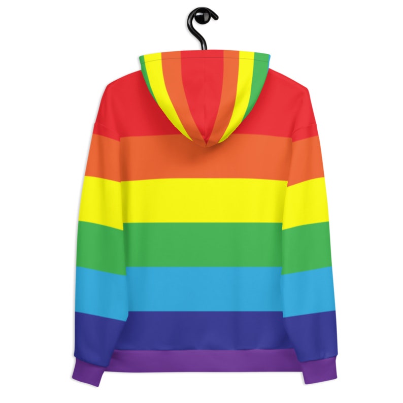 Rainbow Flag Hoodie Rainbow Hoodie Rainbow Pride Pullover Etsy