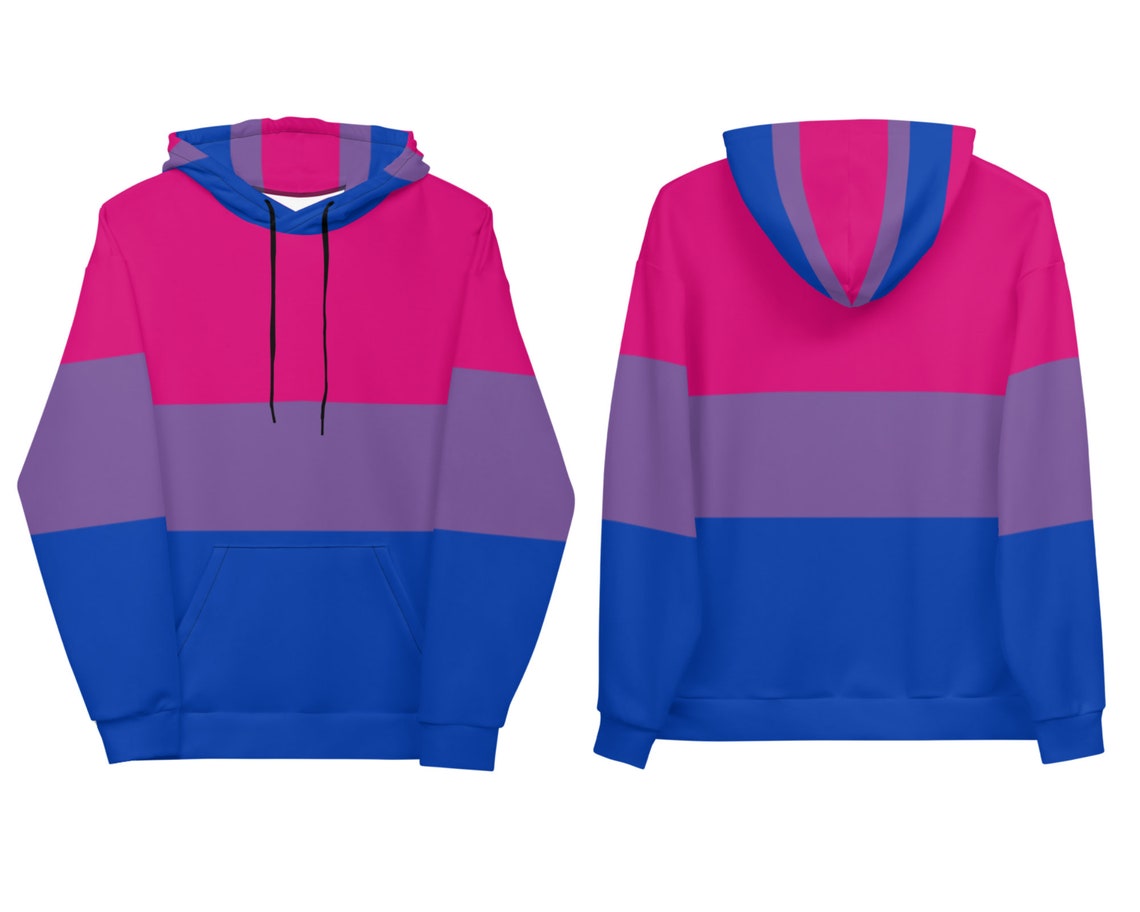 Bisexual Flag Hoodie Bi Pride Hoodie Bisexual Colors - Etsy