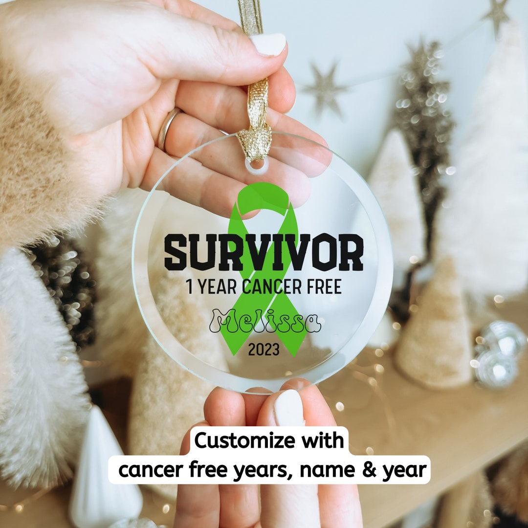 Custom Gallbladder Cancer Survivor Ornament, Customized Kelly Green ...