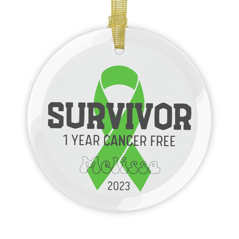 Custom Gallbladder Cancer Survivor Ornament, Customized Kelly Green ...