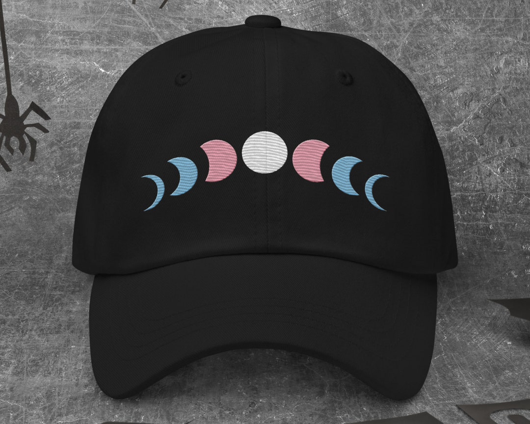 Embroidered Trans Hat, Subtle Transgender Hat, Celestial Transgender ...