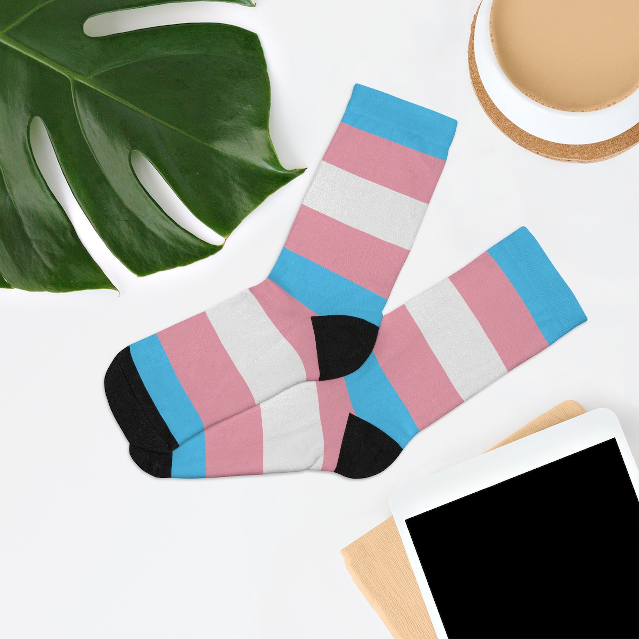 Transgender Flag Socks, Trans Pride Socks, Transgender Gift, Unisex ...