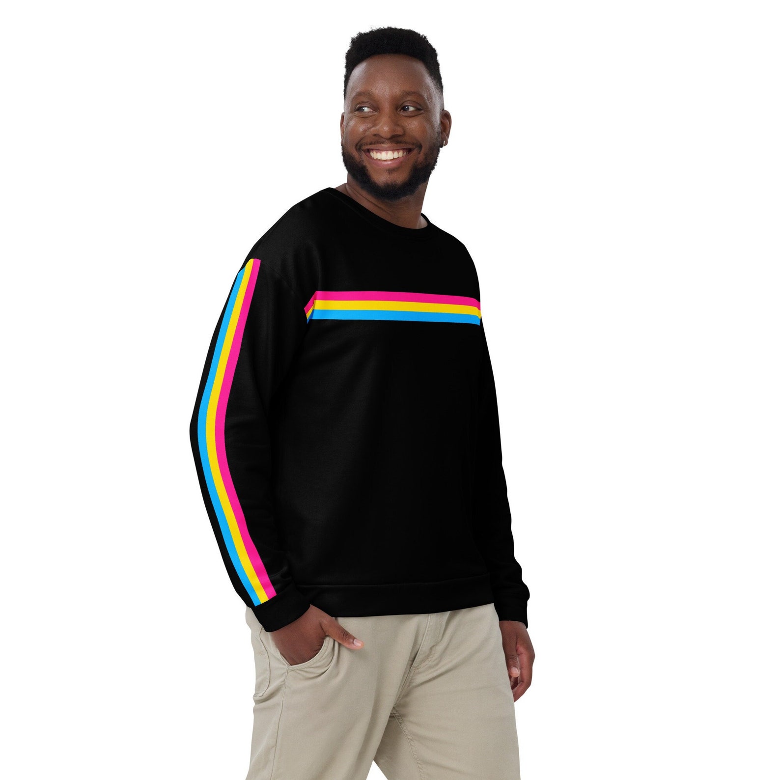 Pansexual Pride Sweatshirt, Retro Pan Pride Sweater, Pansexual Flag ...