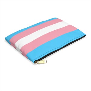 Transgender Bag, Trans Pride Zipper Pouch, Trans Pride Flag Cosmetic ...