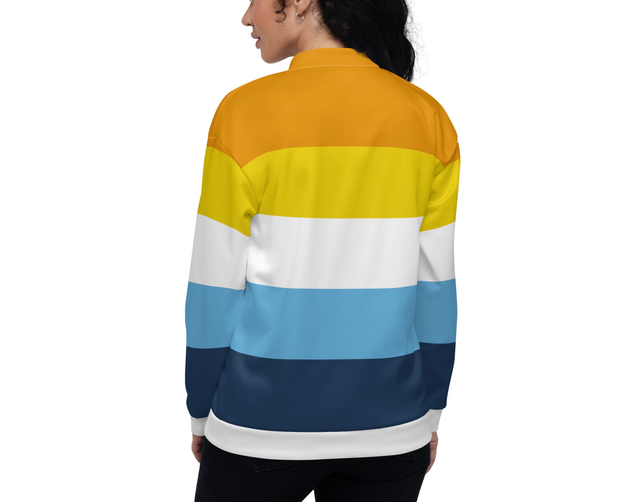 Aroace Flag Bomber Jacket, Aroace Pride Jacket, Aromantic Asexual ...