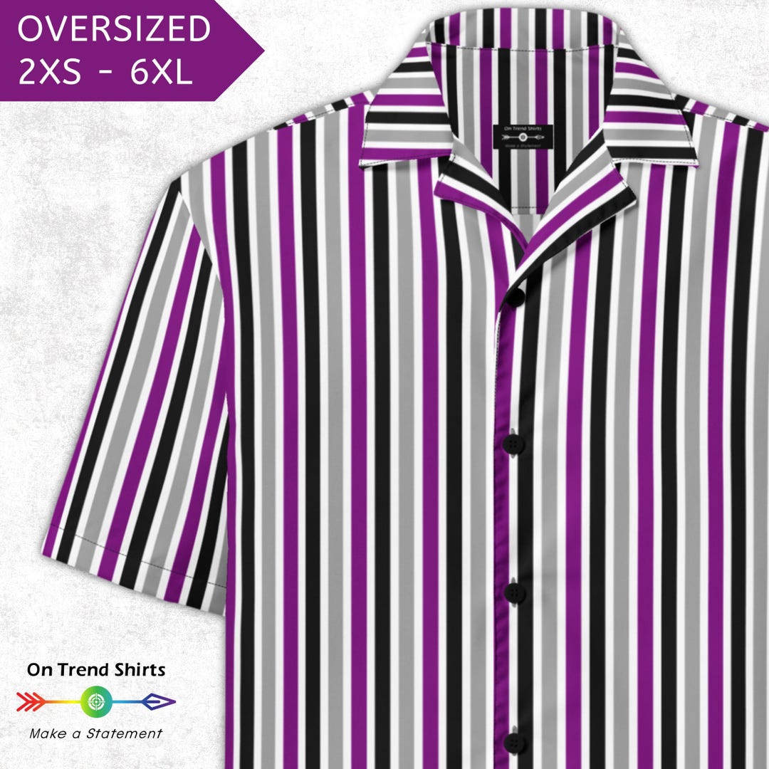 Asexual Flag Stripe Pride Shirt, Subtle Asexual Shirt, Striped Ace ...
